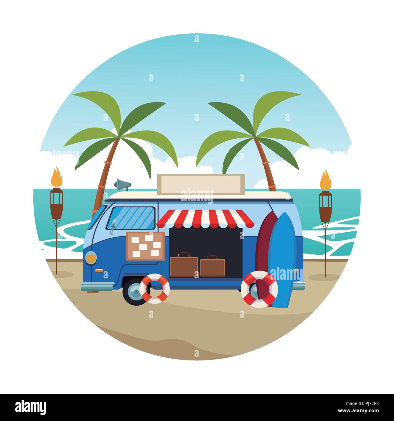 Surf shop display Stock Vector Images - Alamy