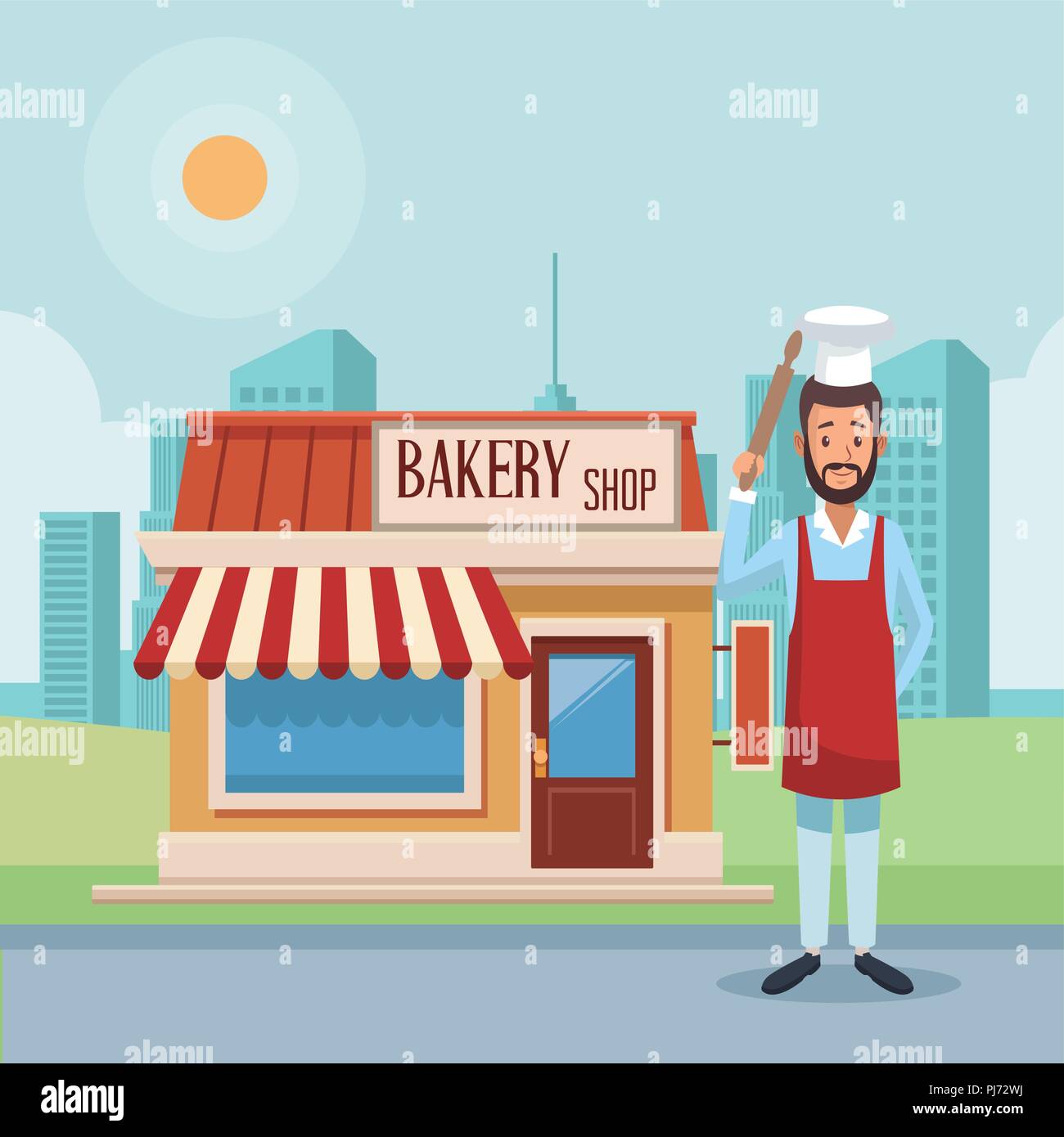 Bakery Cartoon Stock Photos & Bakery Cartoon Stock Images - Alamy