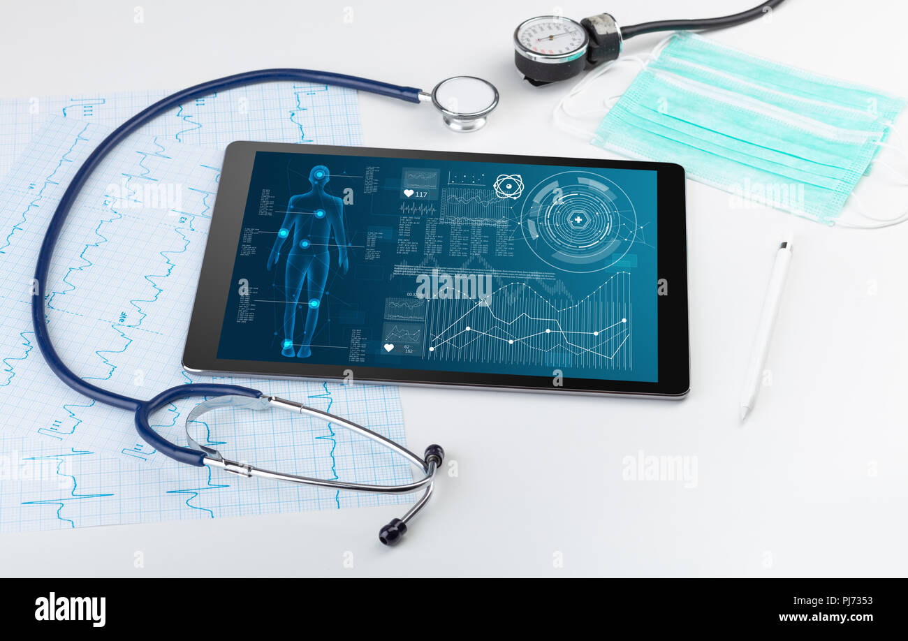 Medical full body screening software on tablet and healthcare devices ...