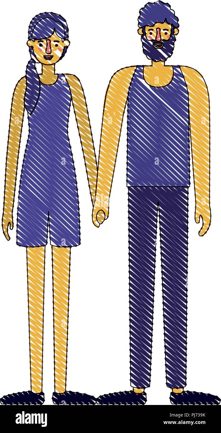 couple avatar characters icons Stock Vector Image & Art - Alamy