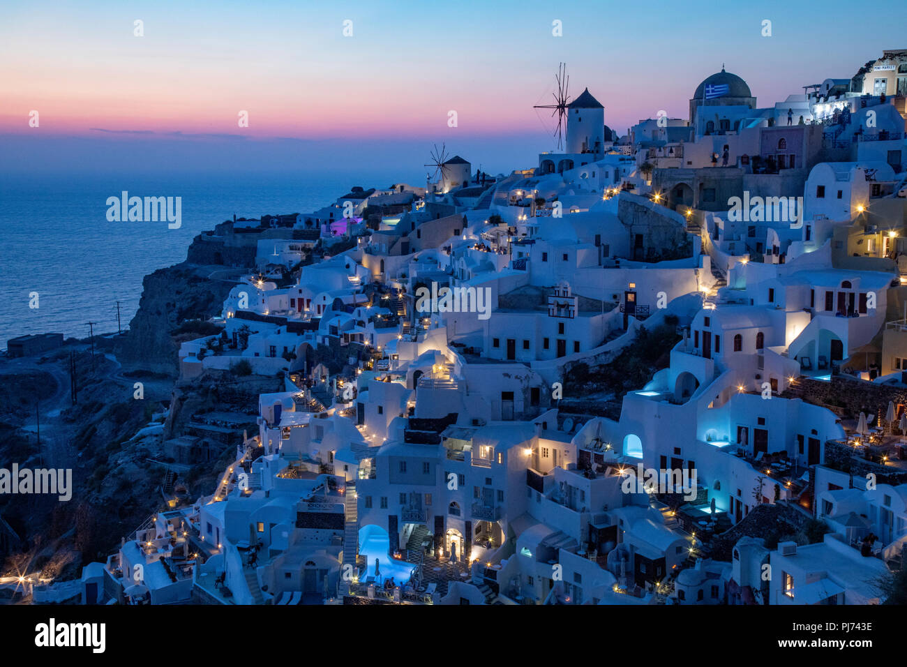 Oia At Sunset Oia Village With Breathtaking Sunsets Santorini Car