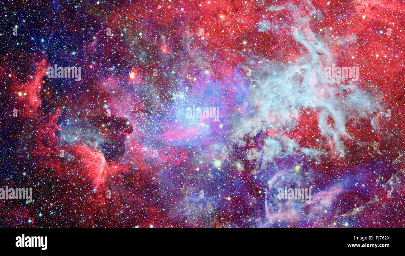 Galaxy and nebula. Elements of this Image Furnished by NASA Stock Photo ...