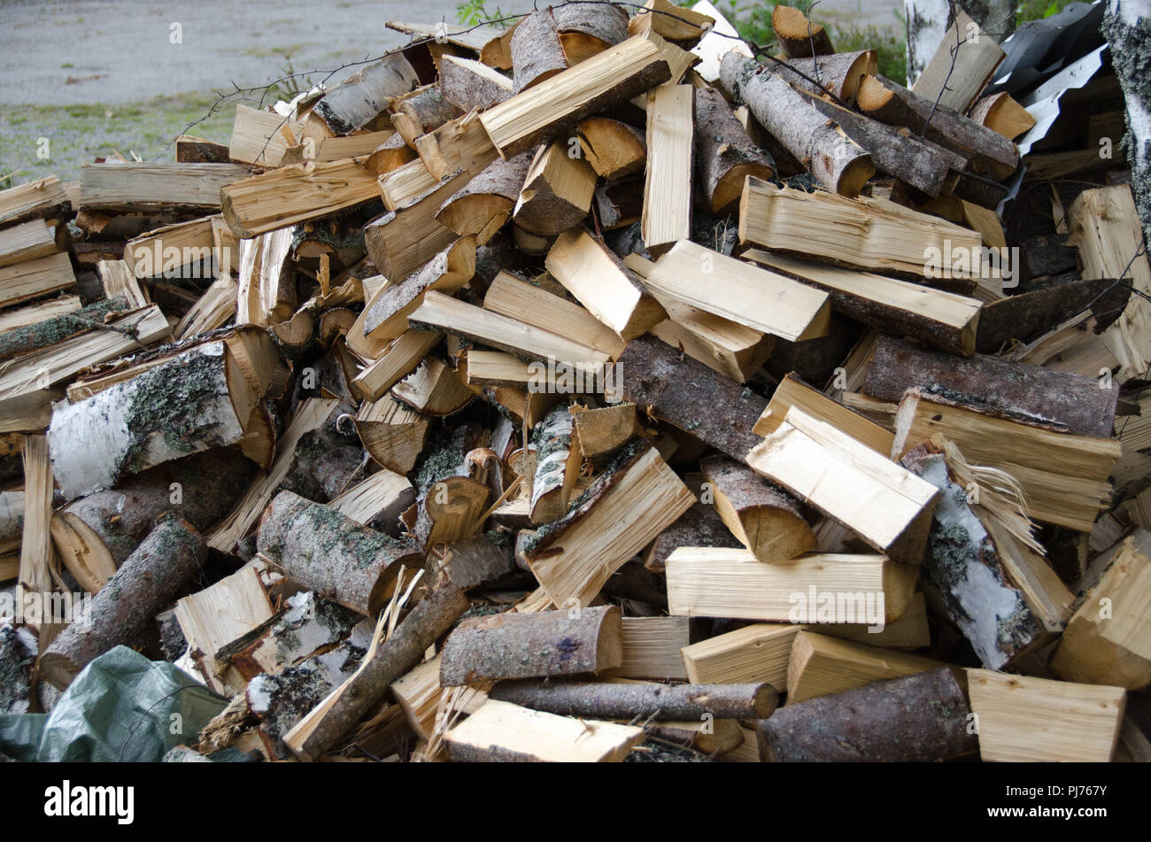 A bunch of firewood hi-res stock photography and images - Alamy