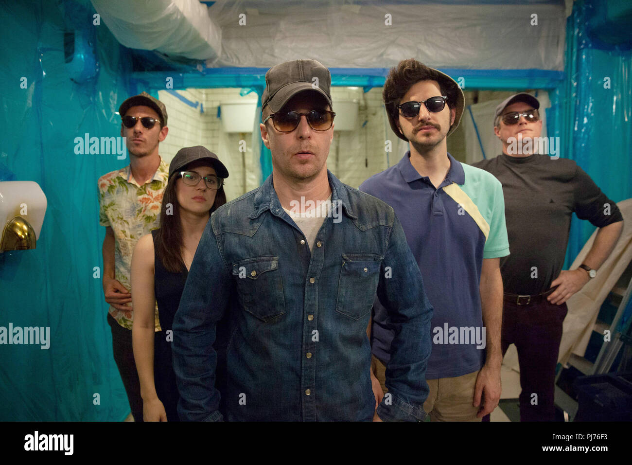 BLUE IGUANA, from left: Al Weaver, Phoebe Fox, Sam Rockwell, Ben ...