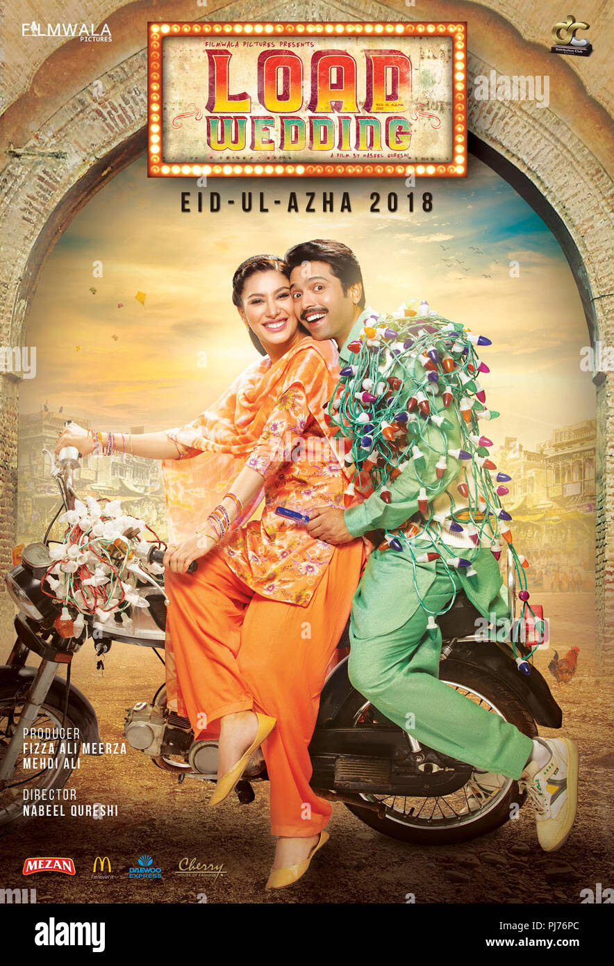 LOAD WEDDING, Pakistani poster, from left: Mehwish Hayat, Fahad Mustafa ...