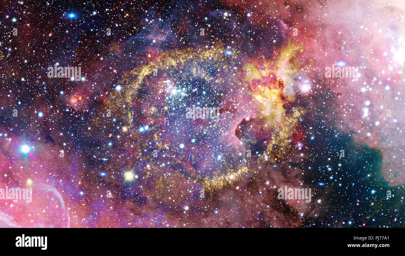 The Helix Nebula in deep space. Elements of this image furnished by ...