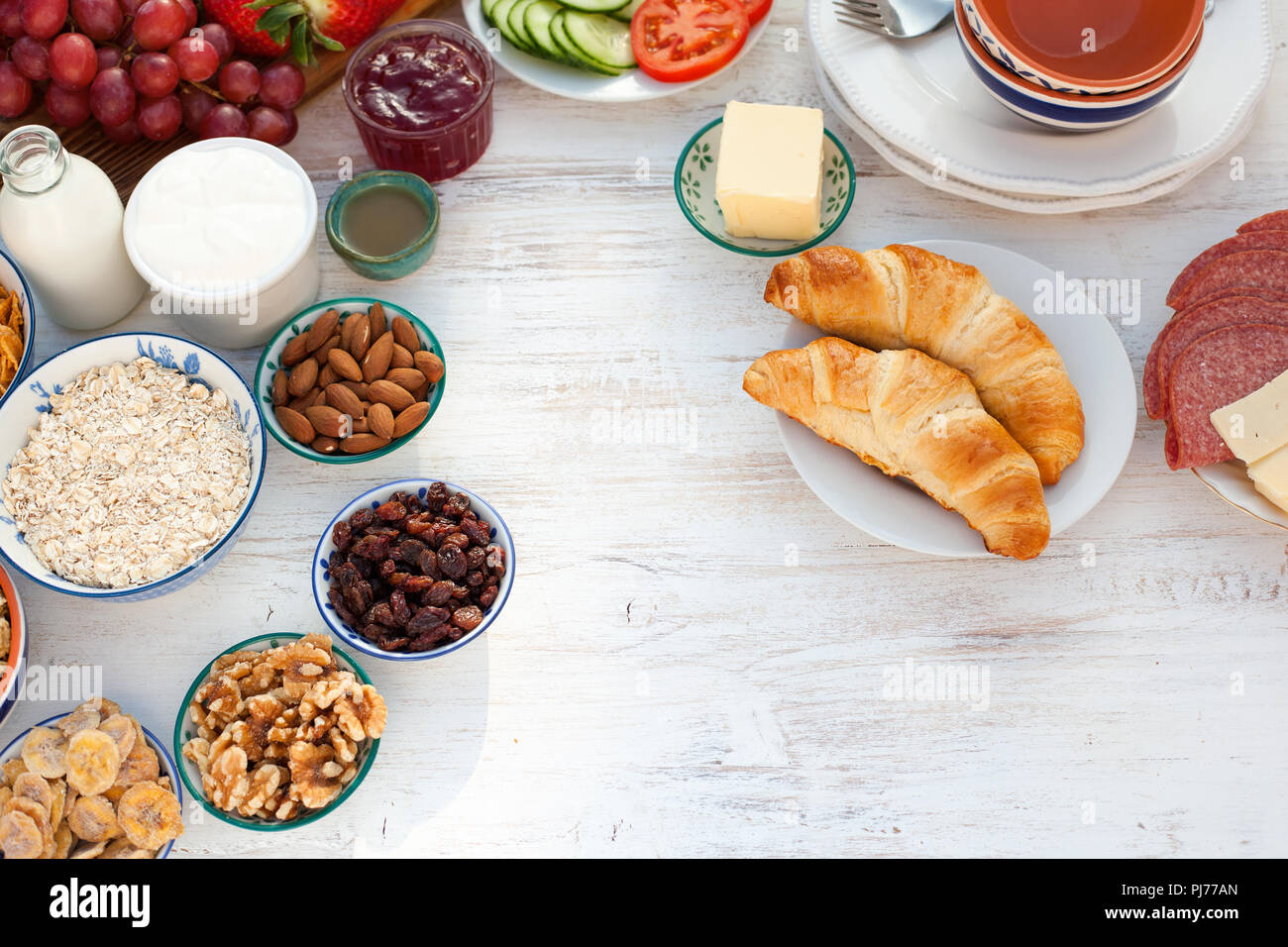 Continental breakfast cheese ham hi-res stock photography and images ...