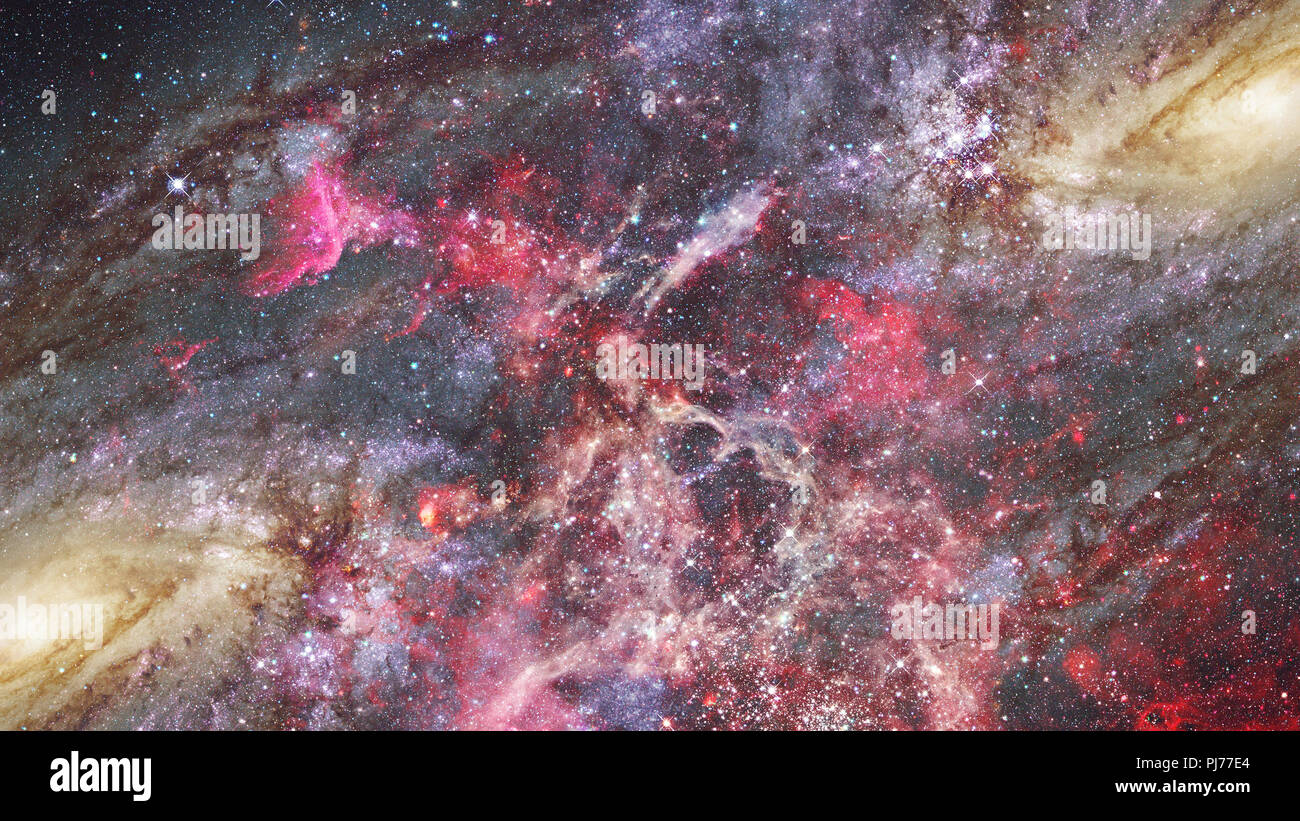 Night sky with stars and nebula. Abstract nature. Elements of this ...
