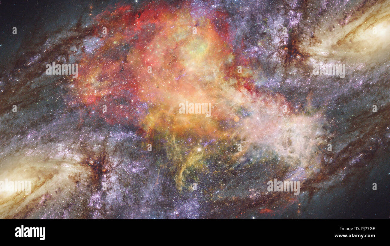 Nebula and galaxy in space. Infinity sky. Elements of this image ...