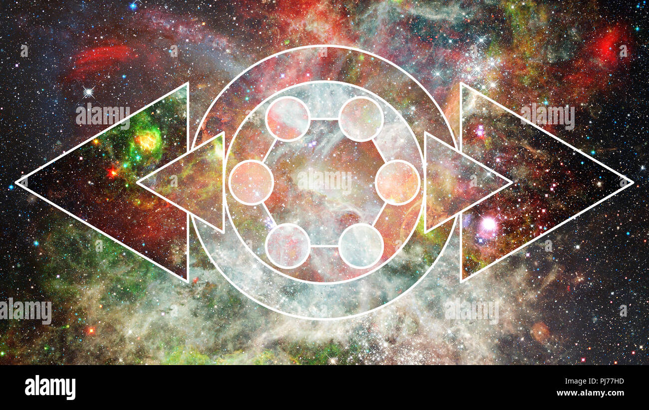 Space and geometry design. Minimal art concept. Abstract background ...