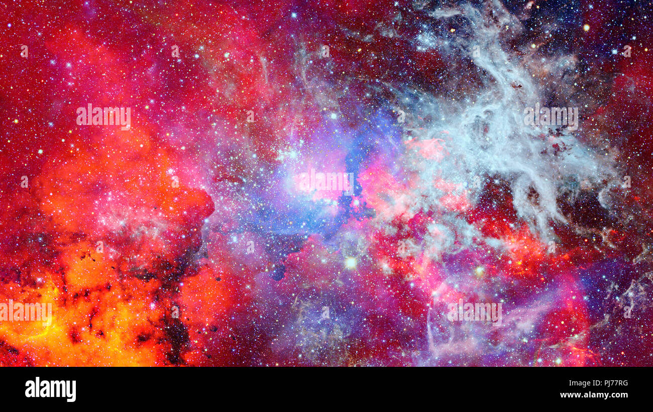 Galaxy and nebula. Elements of this Image Furnished by NASA Stock Photo ...