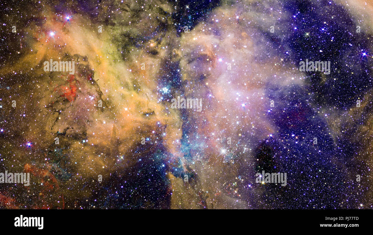 Colorful space nebula. Elements of this image furnished by NASA Stock ...