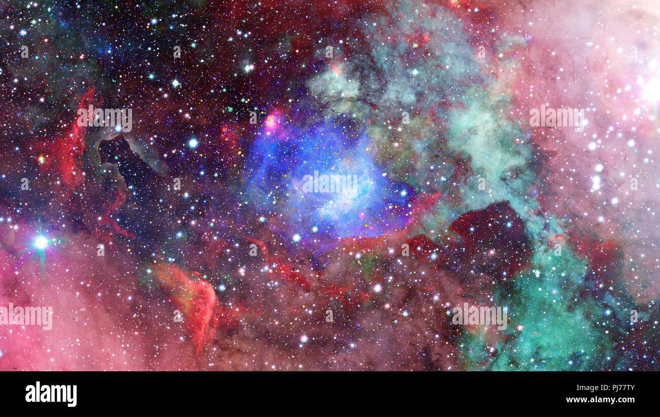 Nebula and stars in outer space. Elements of this image furnished by ...