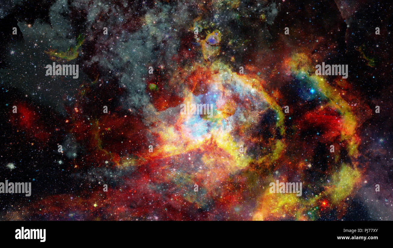 Bright massive stars in the nebula. Elements of this image furnished by ...