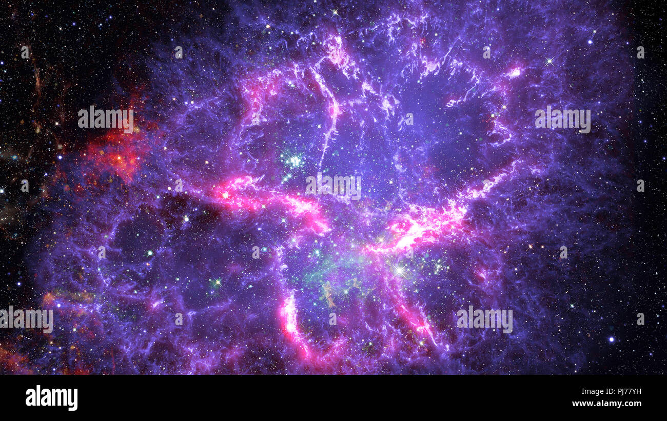 Colorful space nebula. Elements of this image furnished by NASA Stock ...