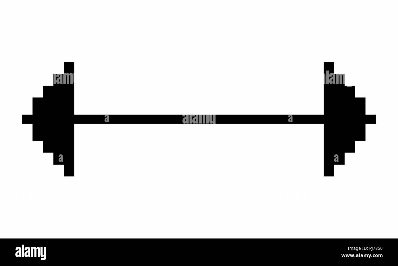 Dumbbell fitness isolated on Stock Vector Images - Alamy