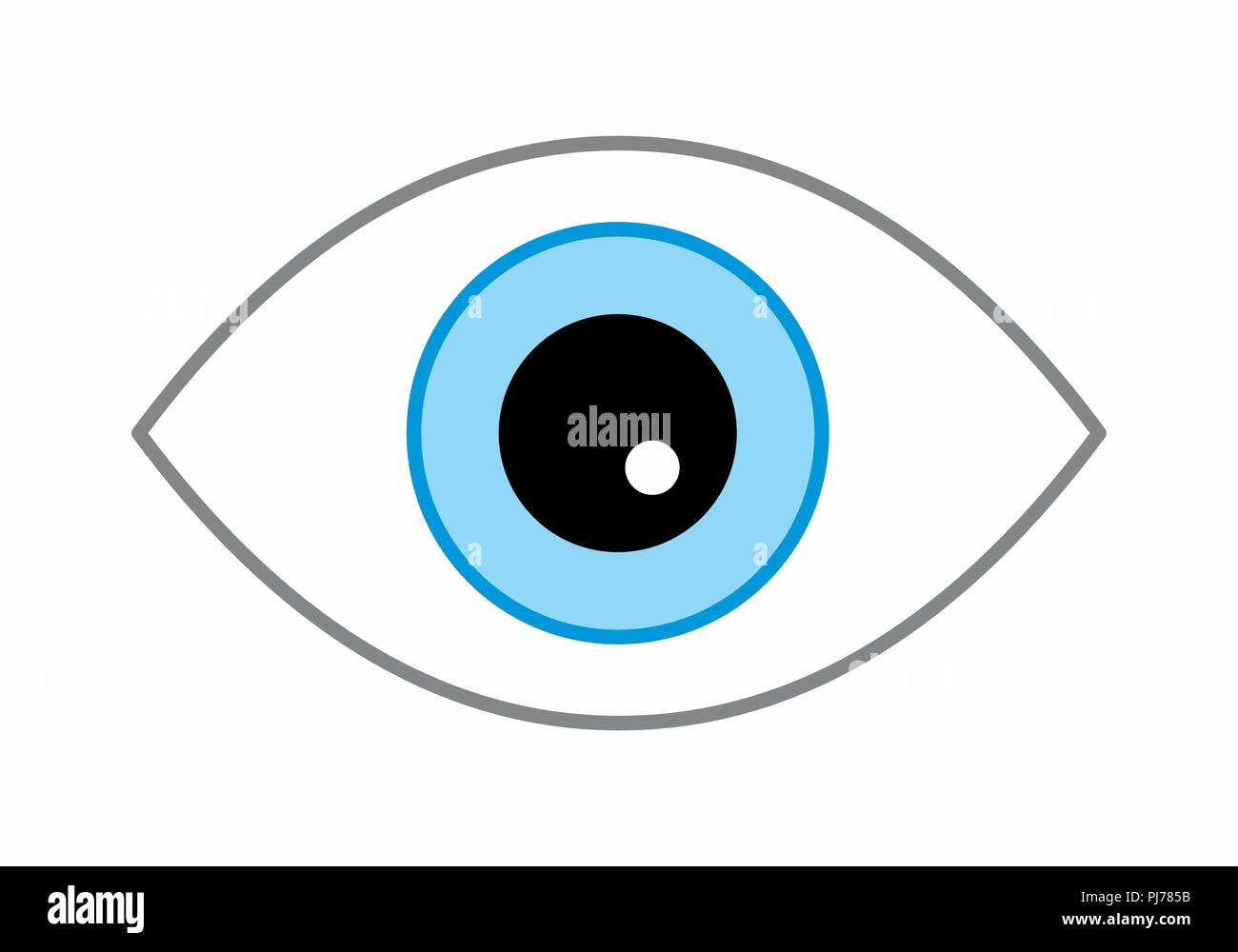 Blue eye icon on Stock Vector Images - Alamy