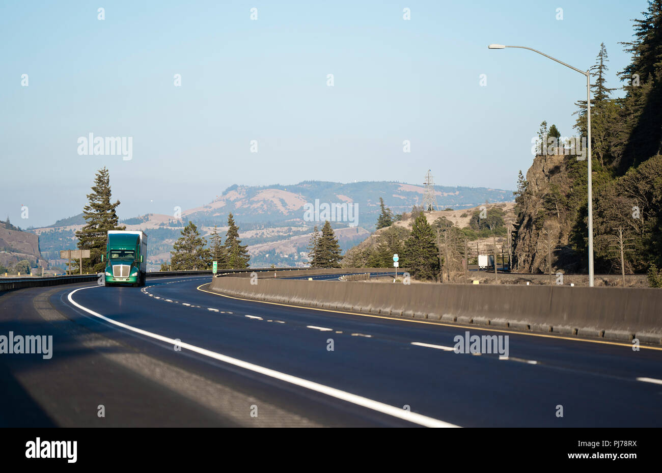 New models of heavy American big rig semi trucks with a high payload ...