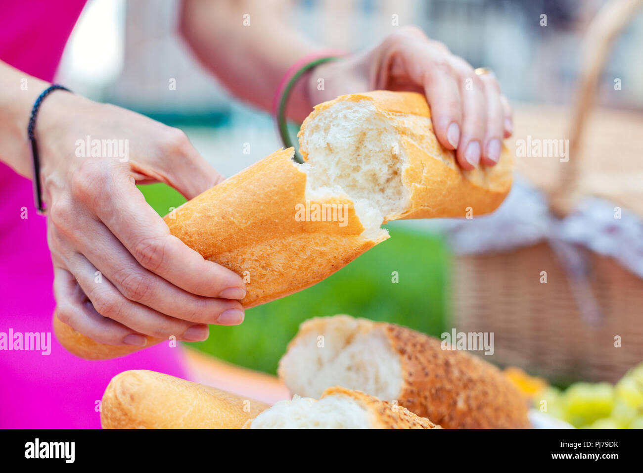 Torn bread hi-res stock photography and images - Alamy