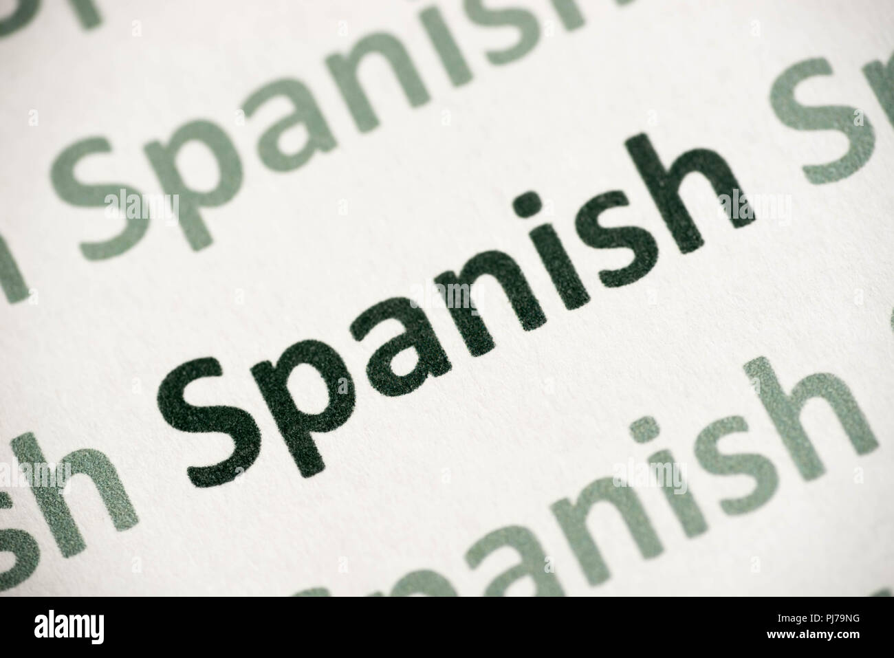 Spanish language writing words hi-res stock photography and images - Alamy