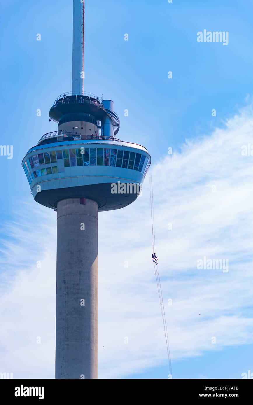 ROTTERDAM, NETHERLANDS - MAY 6, 2017: The Euromast observation tower ...