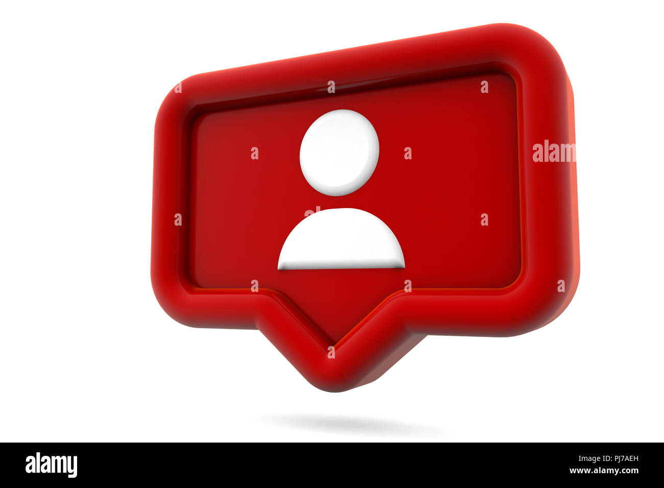 follower icon 3d rendering isolated Stock Photo - Alamy