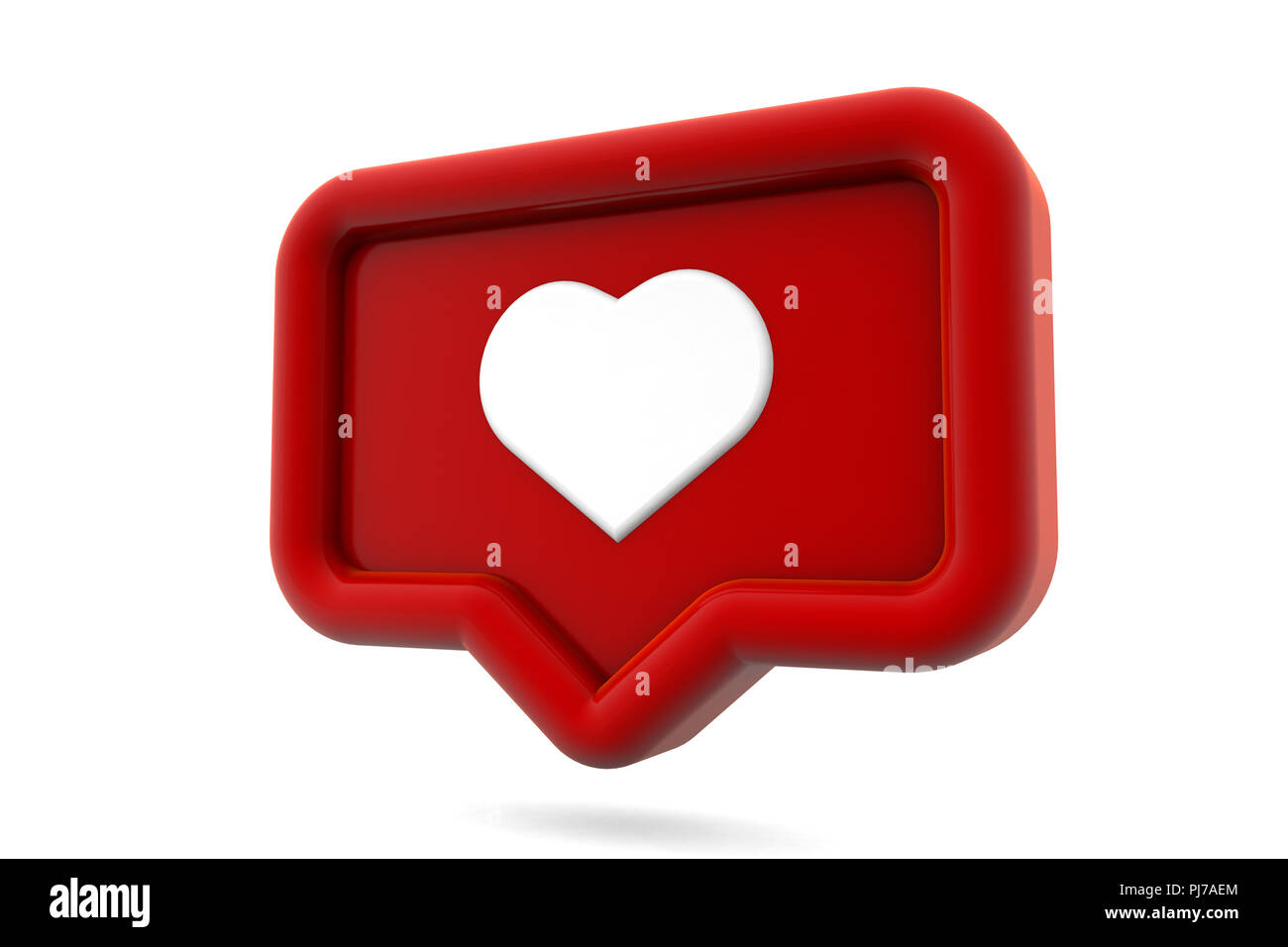 like icon 3d rendering isolated Stock Photo - Alamy