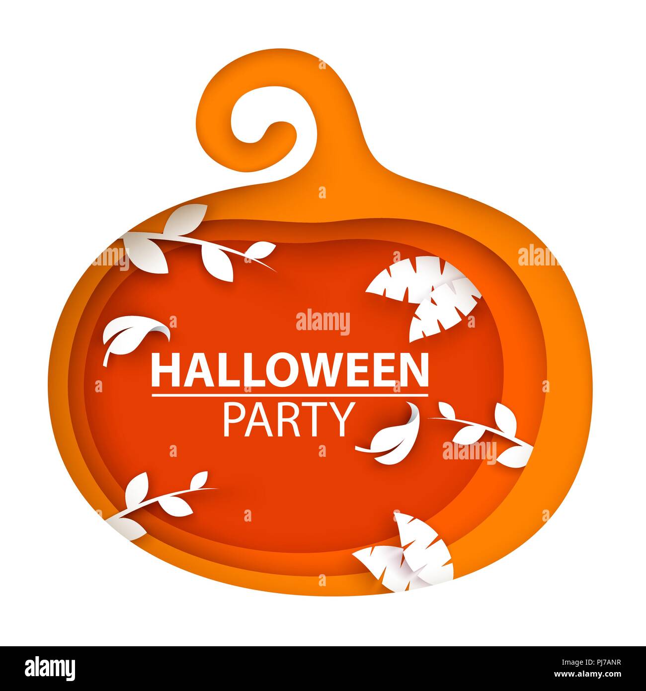 Pumpkin happy thanksgiving paper Cut Out Stock Images & Pictures - Alamy