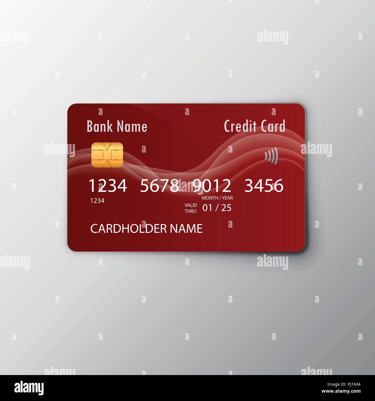 Back of credit card realistic hi-res stock photography and images - Alamy