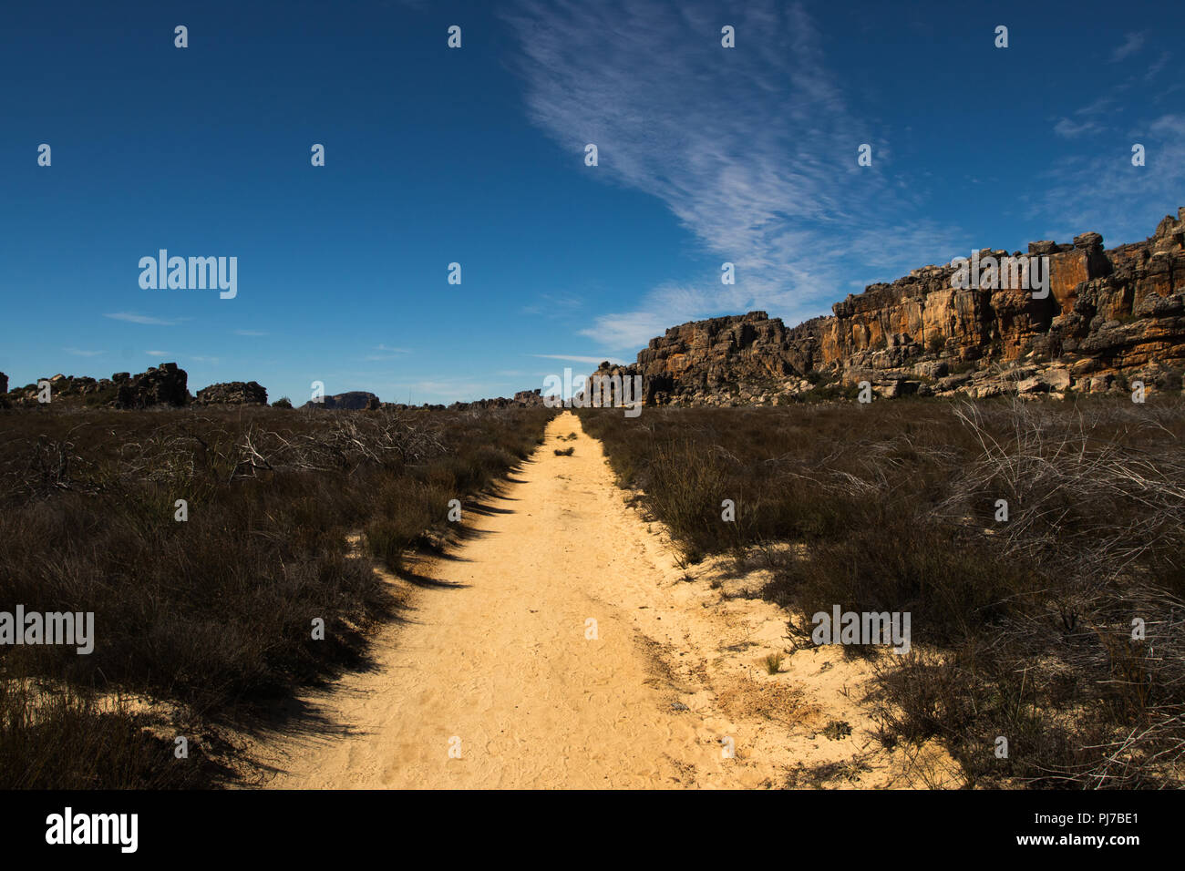 Footpath in Rocklands Stock Photo - Alamy