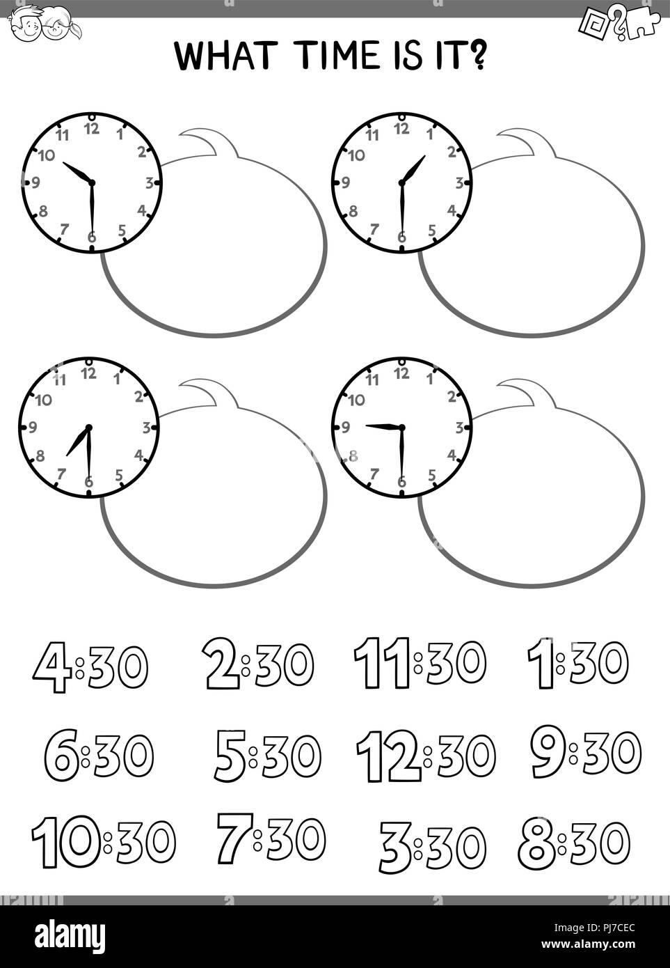 Time Worksheets For Kindergarten