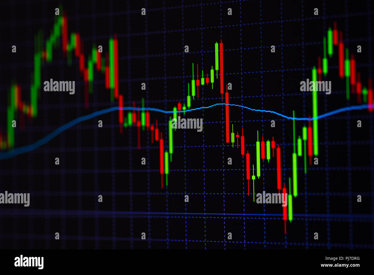 Candle stick graph chart with indicator showing bullish point or ... Candle stick graph chart with indicator showing bullish point or ...