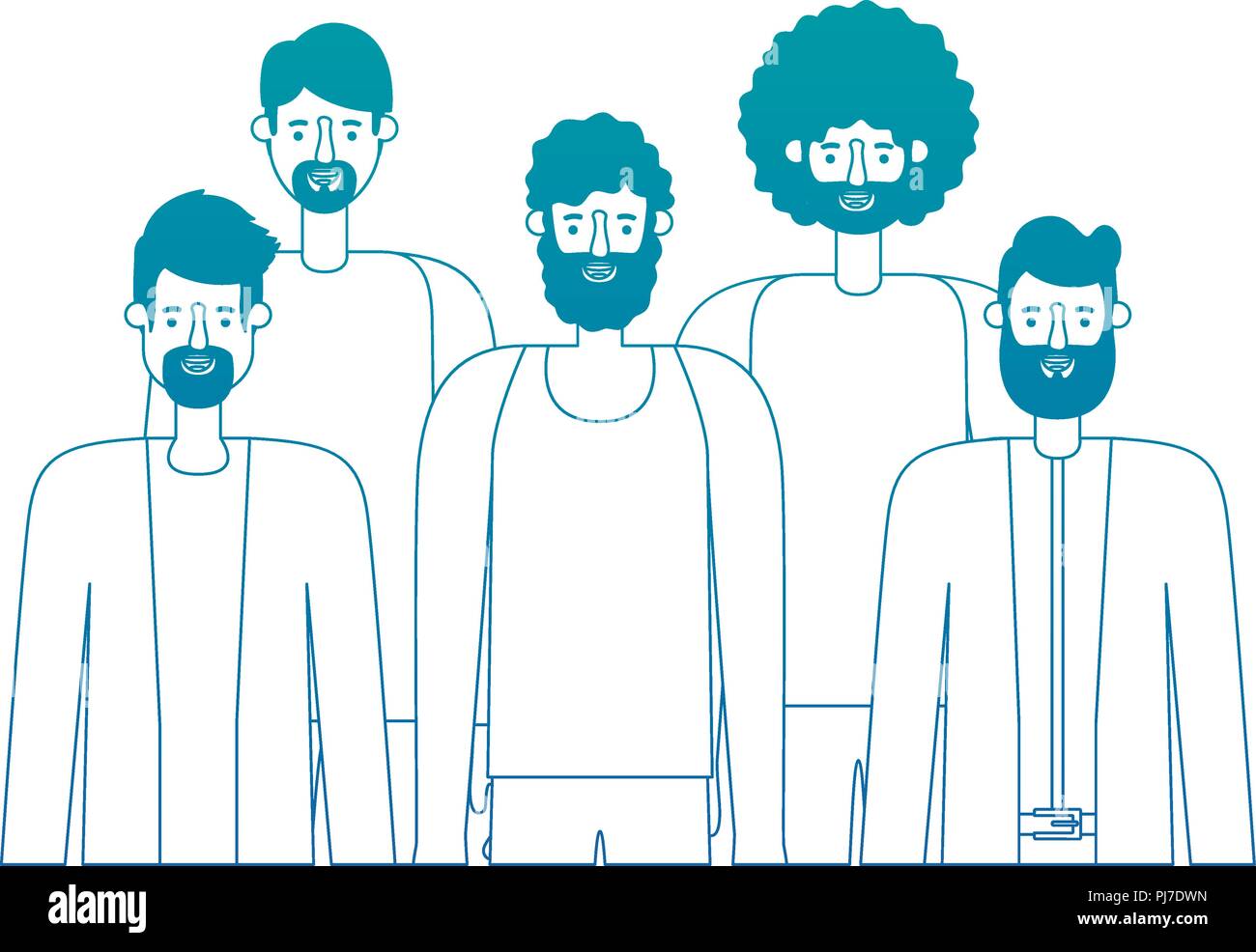 group of men characters Stock Vector Image & Art - Alamy