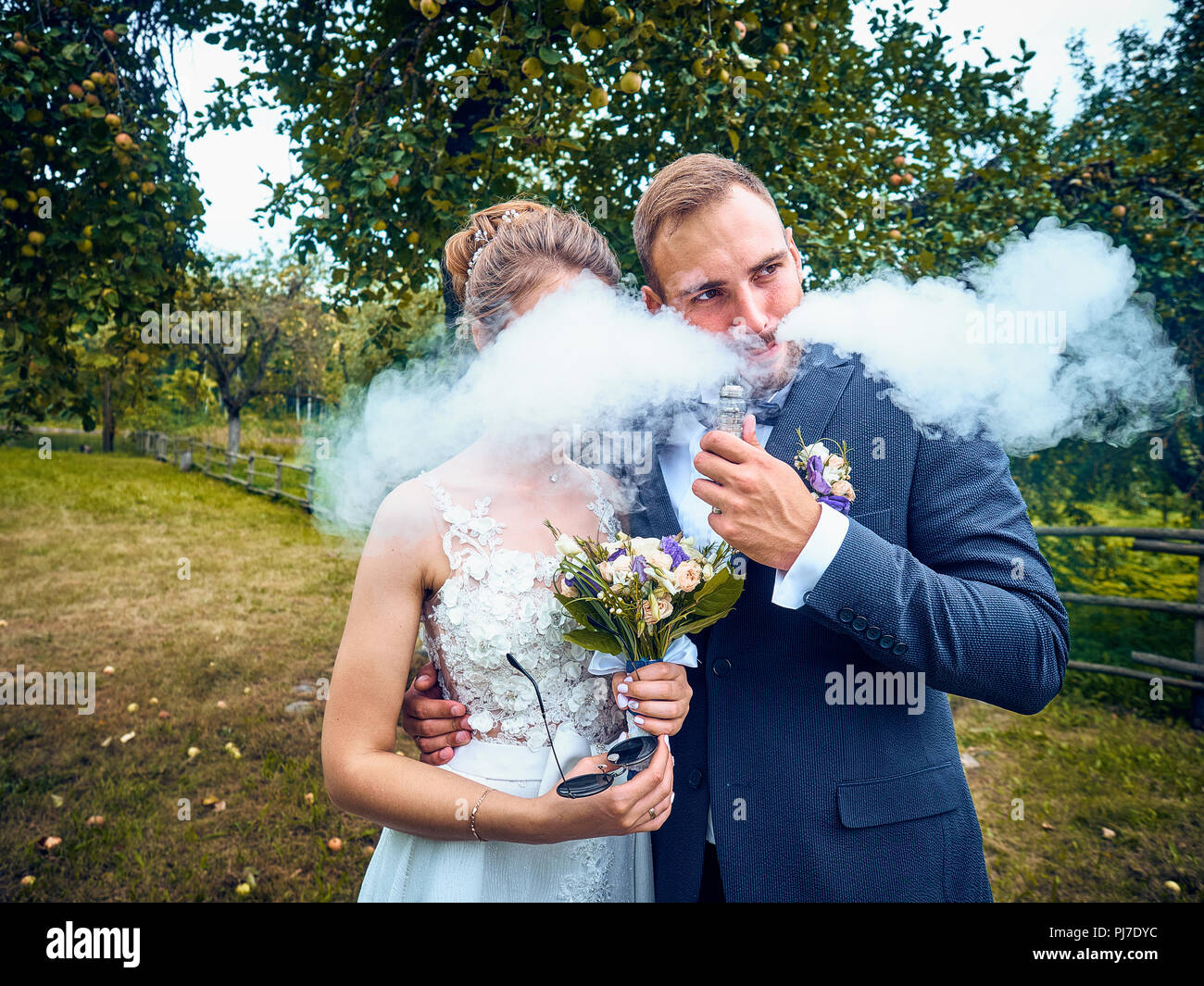 Solemn ceremony of marriage of the newlyweds. Customs and traditions ...