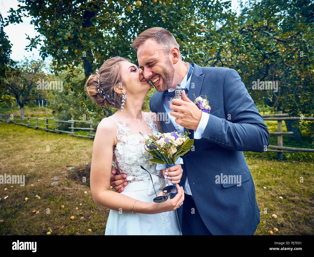 Solemn ceremony of marriage of the newlyweds. Customs and traditions ...