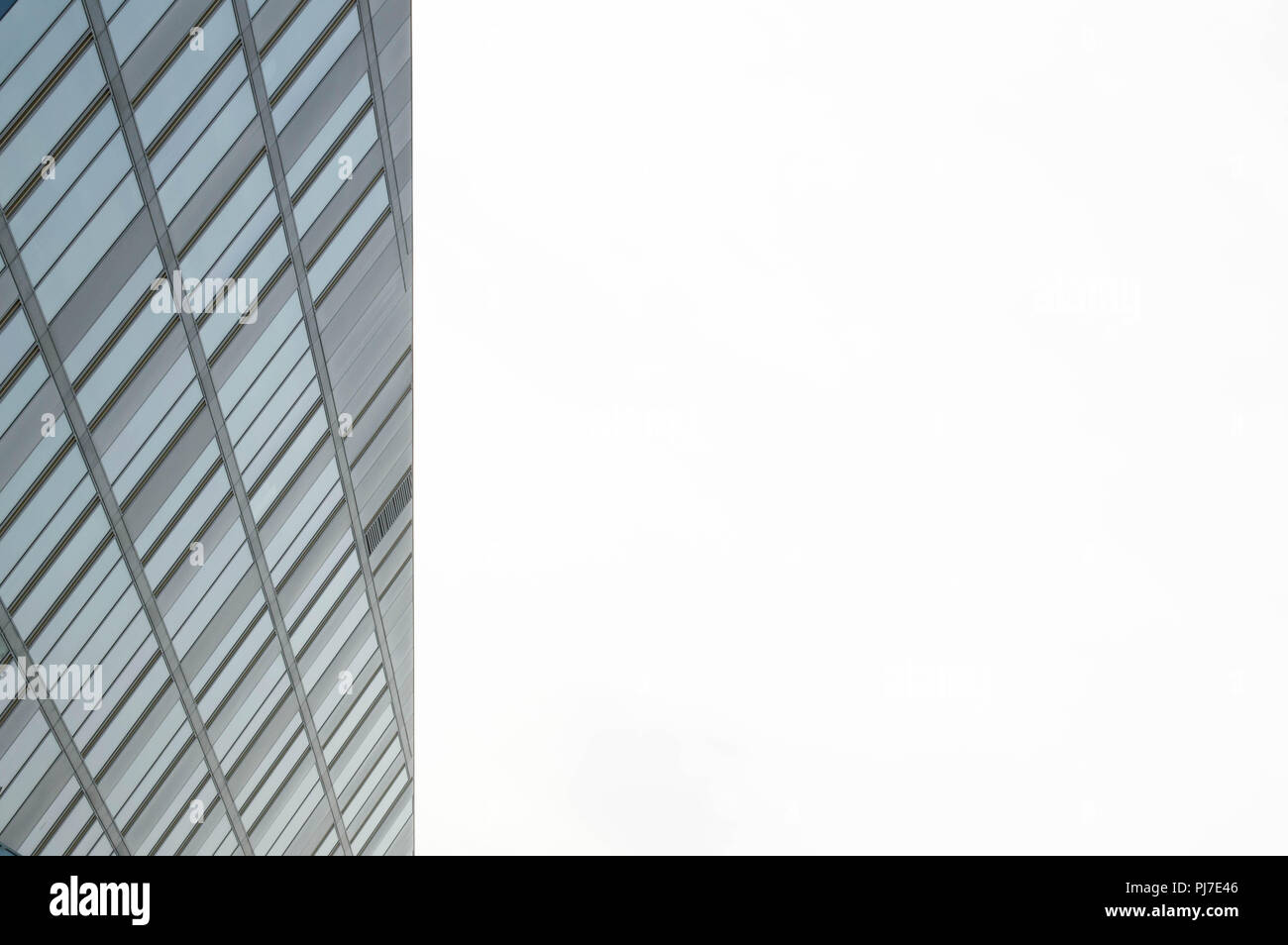 Stunning architectural dynamic shape building with blank space Stock ...