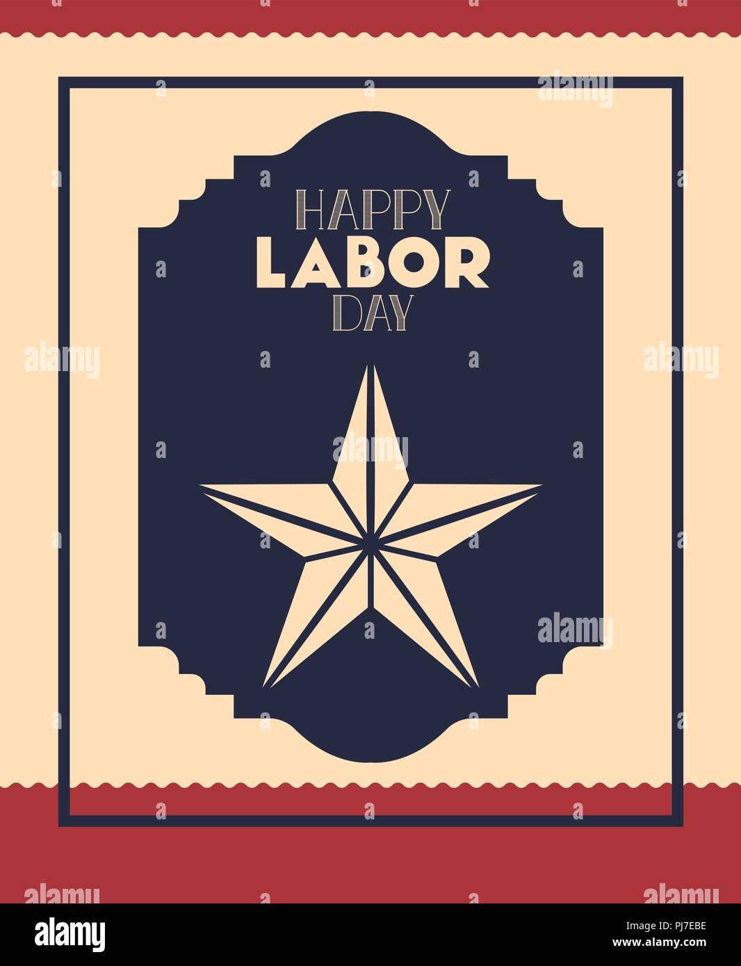 happy labor day with star Stock Vector Image & Art - Alamy