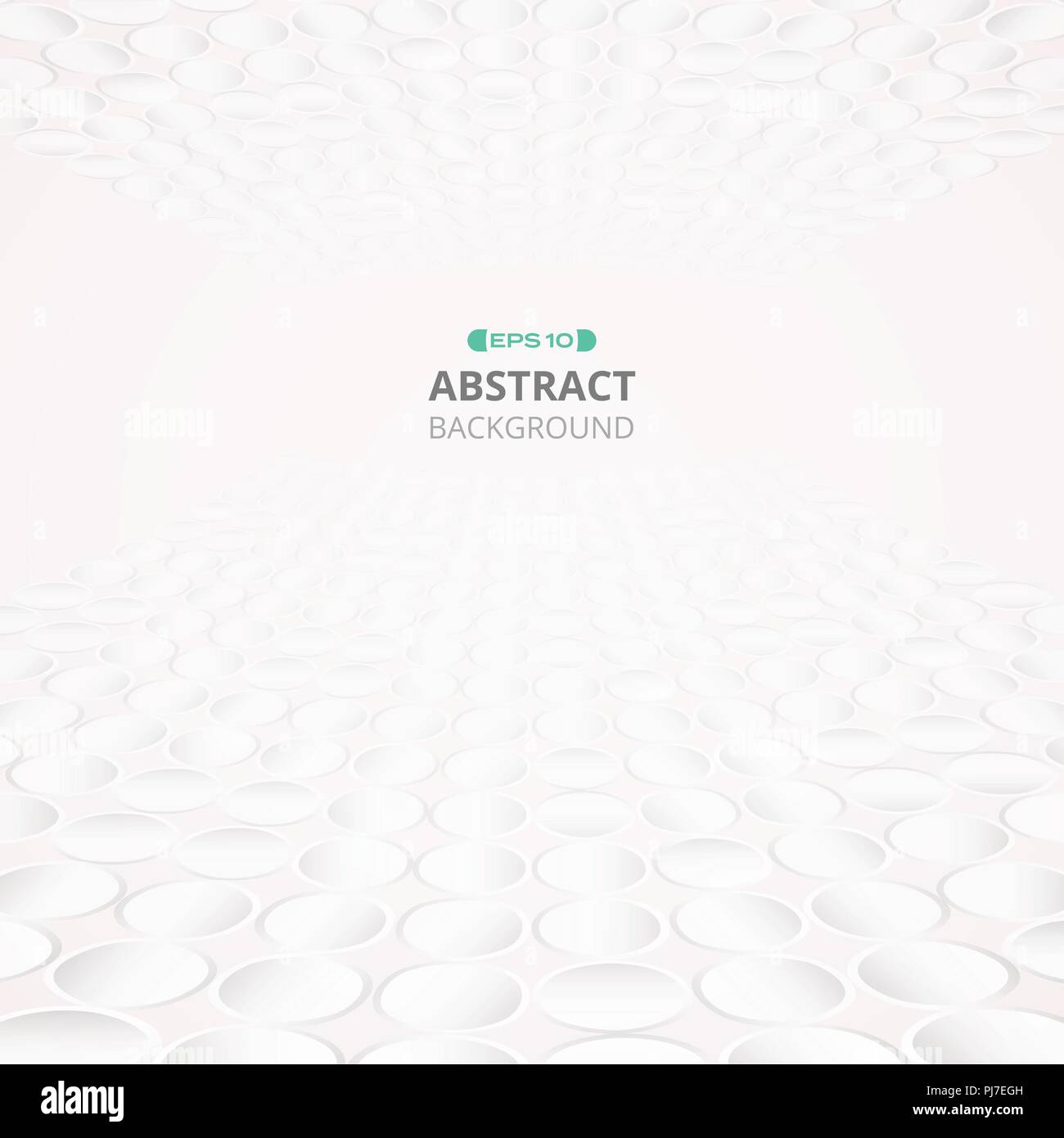 Abstract of gray round perspective pattern background. Presenting with ...