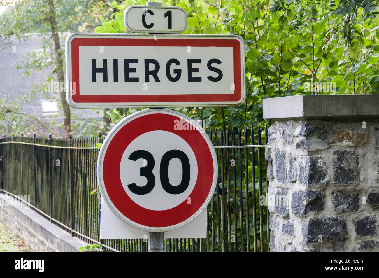 Border Sign Speed Limit High Resolution Stock Photography and Images ...