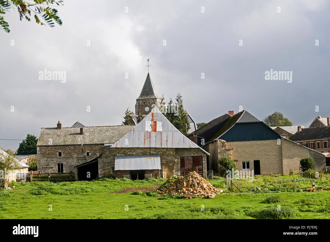 Antheny village in the Ardennes of northern France.. It is on the ...
