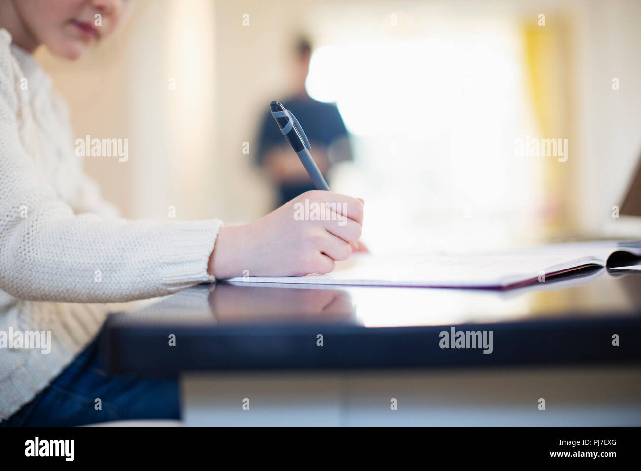 Homework table hi-res stock photography and images - Alamy