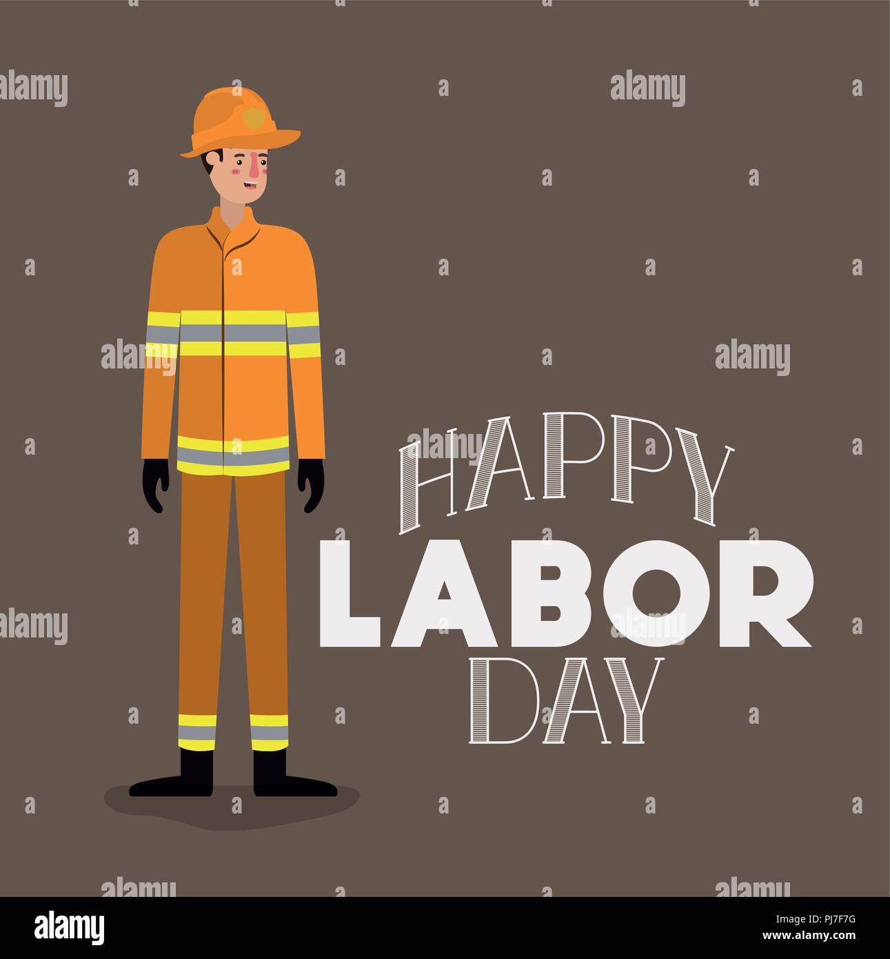 American firefighter Stock Vector Images - Alamy