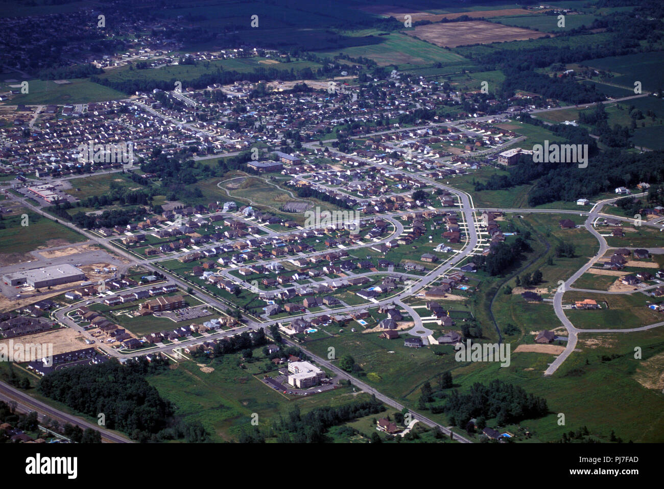 Urban sprawl aerial farm hi-res stock photography and images - Alamy
