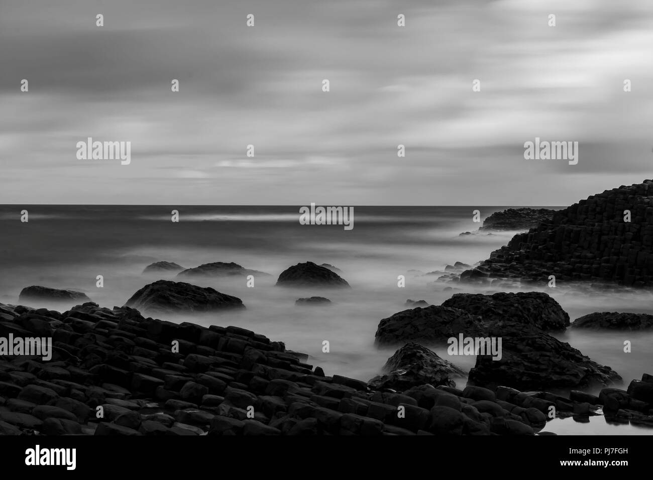 The mist creates the illusion of an mythical country Stock Photo - Alamy