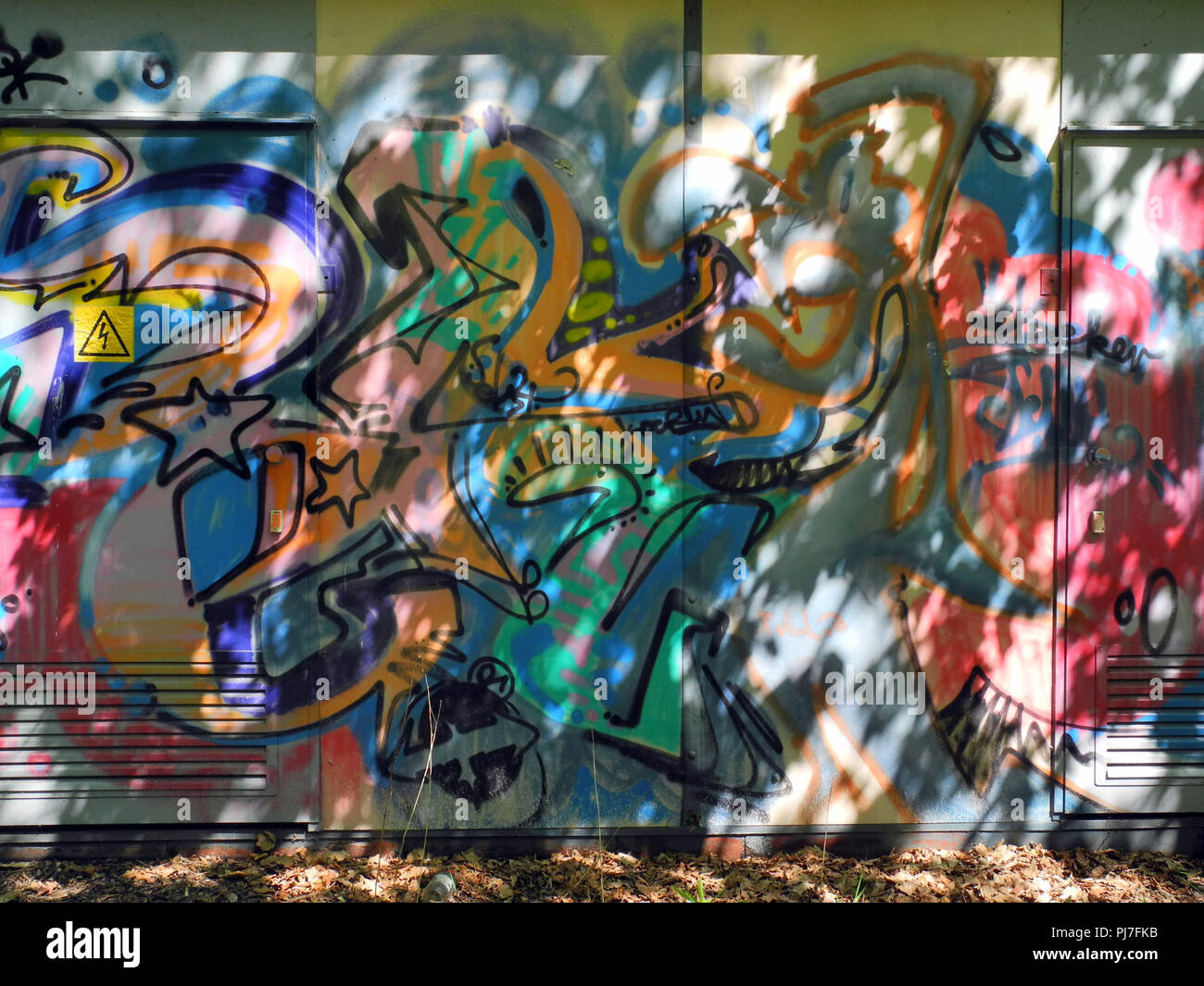 Graffiti on electrical installation box hi-res stock photography and ...