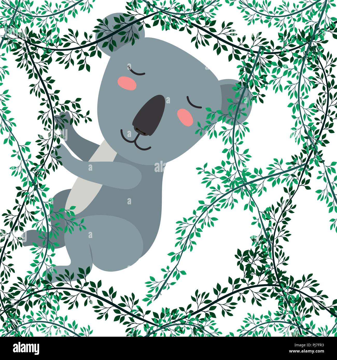 Koala park Stock Vector Images - Alamy