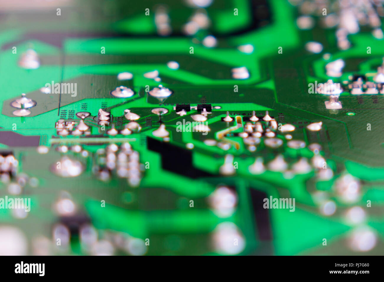 Green circuit boards hi-res stock photography and images - Alamy
