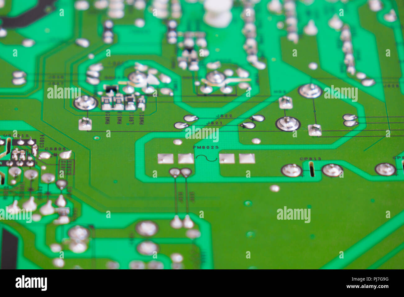 Circuit board. Electronic computer hardware technology Stock Photo - Alamy