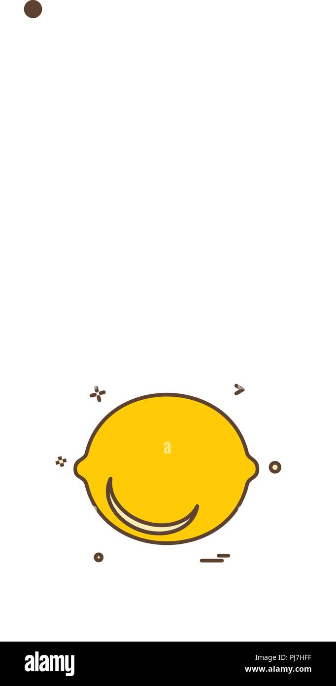 Lemon icon design vector Stock Vector Image & Art - Alamy