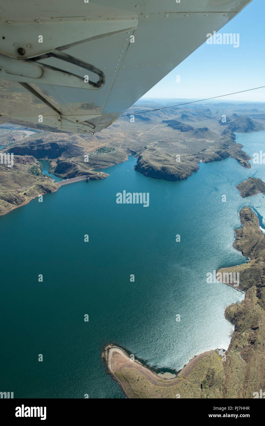 Australia, Western Australia, Kimberley, Lake Kununrra. Aerial view of ...